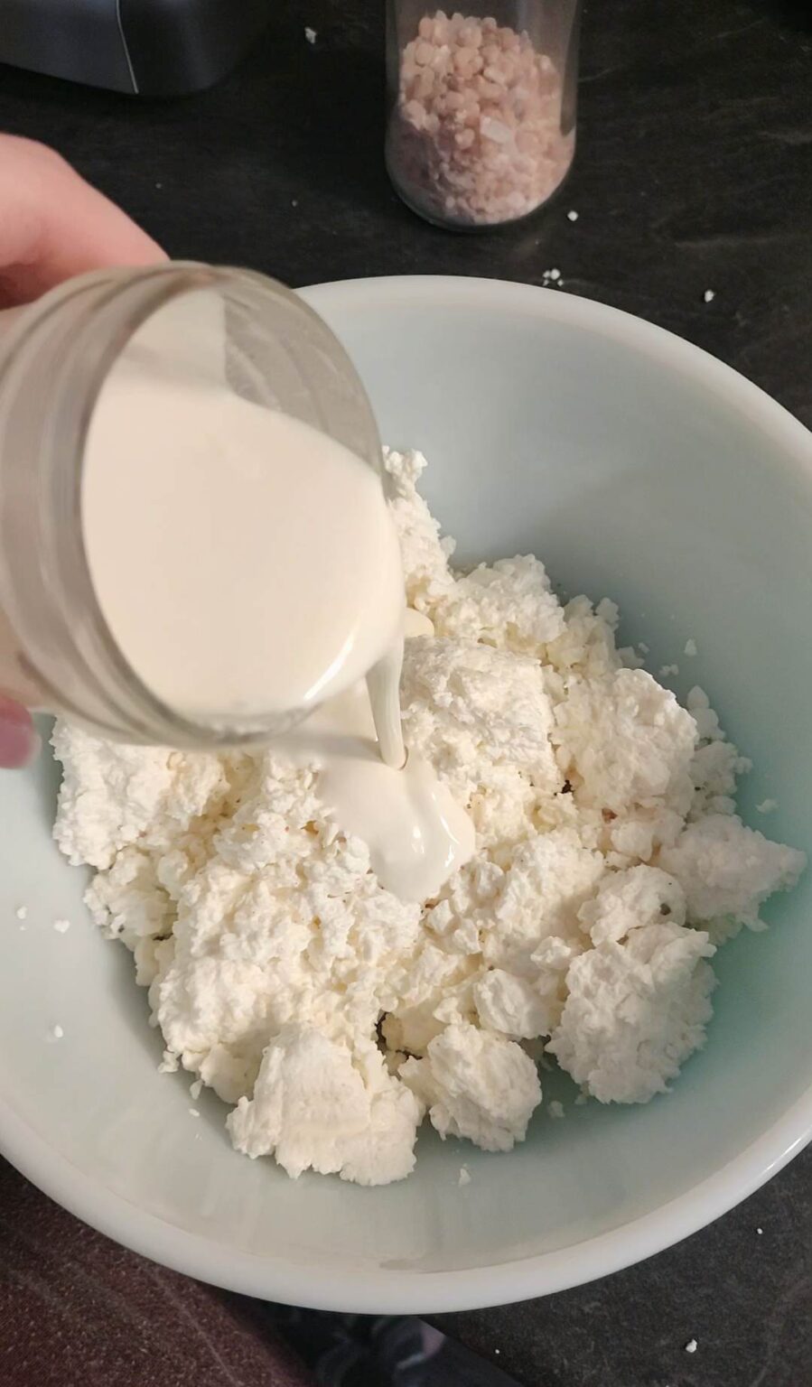 Raw Cottage Cheese Made With Clabbered Milk (Naturally Cultured ...