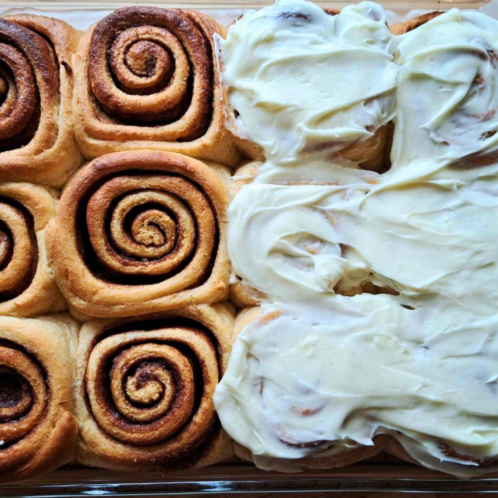 Cinnamon Rolls Made with Fresh Milled Flour (Soft & Fluffy!) - Fresh ...