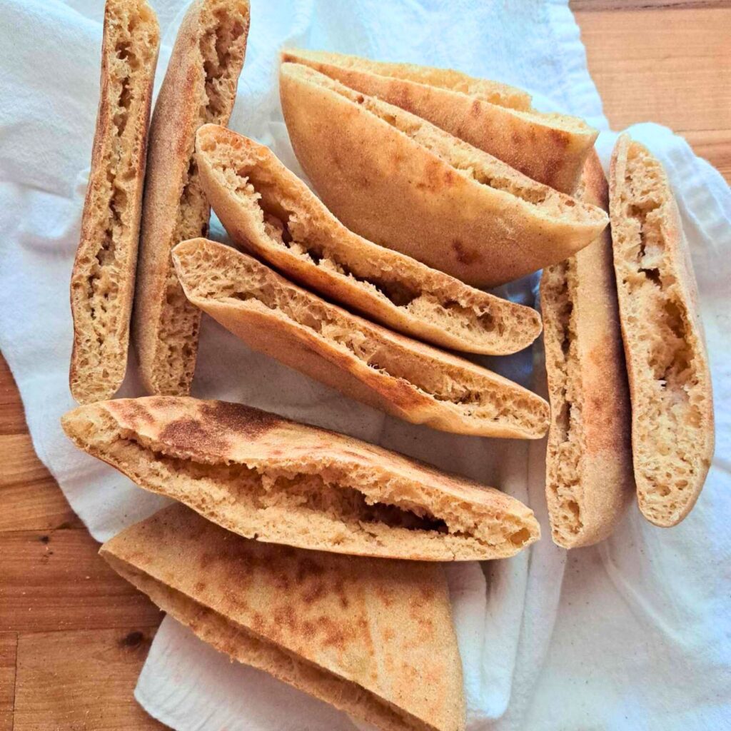 Pita Bread Made With Fresh Milled Flour (Soft & Pillowy) - Fresh Milled ...
