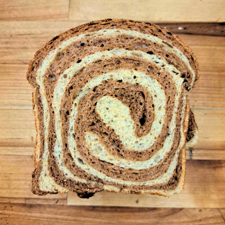 Marbled Rye Bread Made With Fresh Milled Flour - Fresh Milled Mama