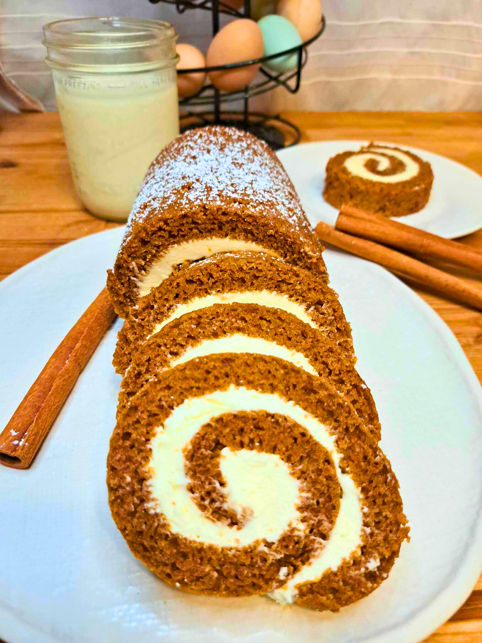 Easy Pumpkin Roll Made With Fresh Milled Flour - Fresh Milled Mama